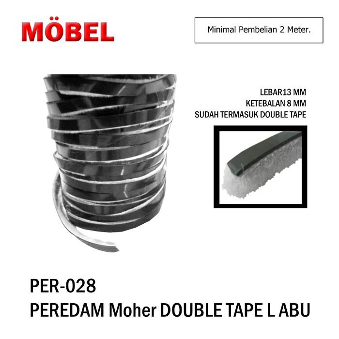 Jual Moher Mohair Lis Penutup Peredam Celah Pintu Doorseal DOUBLETAPE ...
