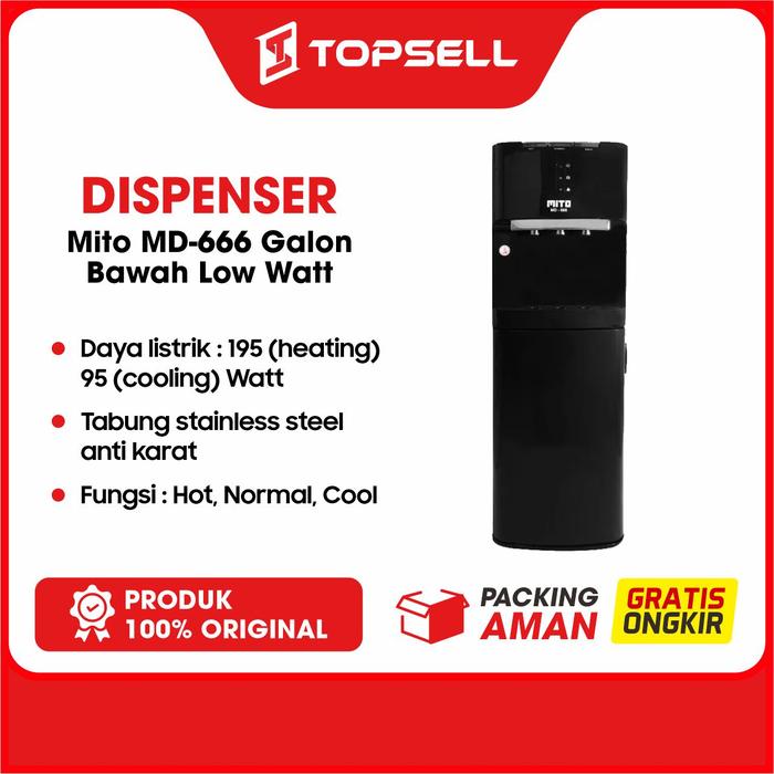Promo DISPENSER MITO MD-666 GALON BAWAH LOW WATT Cicil 0% 3x - Kota Mojokerto - TOPSELL OFFICIAL ...