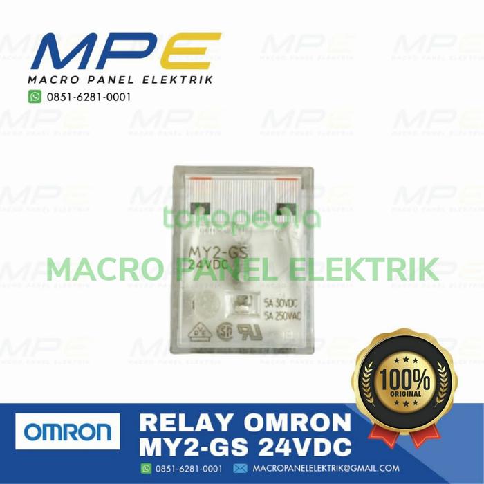 Jual Relay OMRON MY2-GS 24 VDC MY 2 MY2GS 24VDC 8 Pin 8 Kaki 5A Original - Jakarta Pusat - MACRO ...