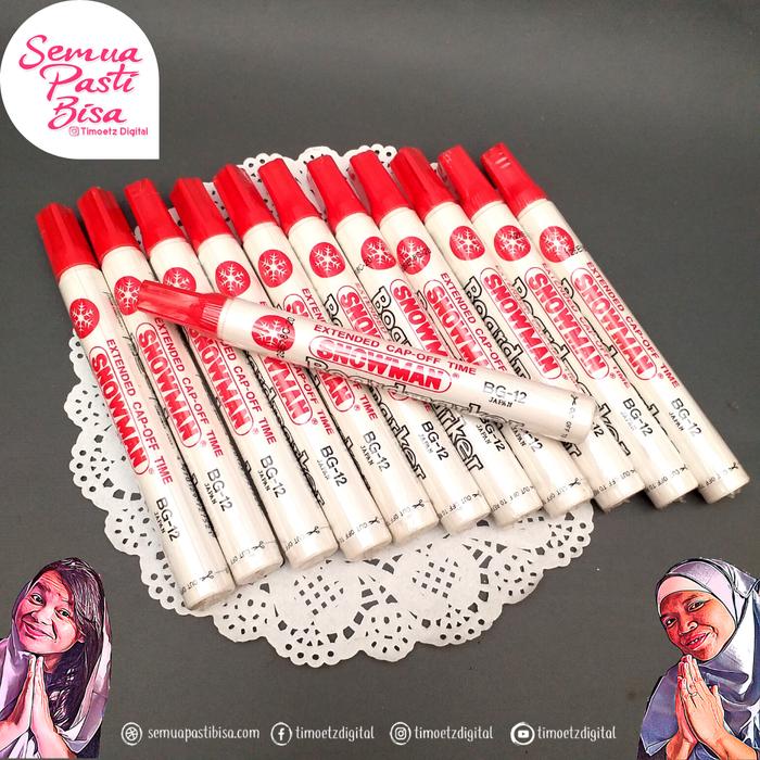 Jual Spidol Whiteboard Marker BG-12 Hitam/Merah/Biru / Spidol Papan ...