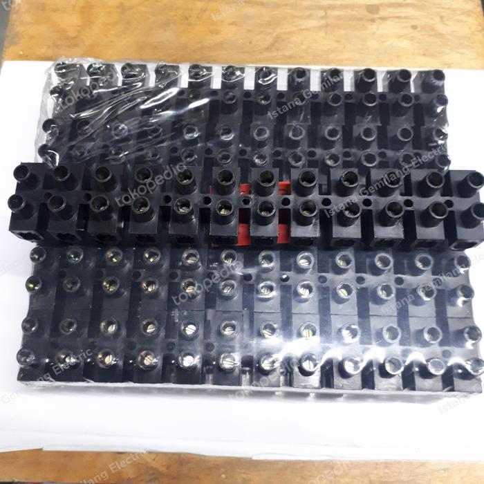 Jual Terminal Blok Krustin 25mm 60Ampere Hitam Klustin Plastik ...
