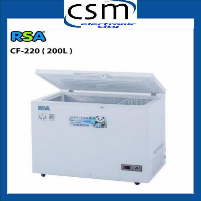 Jual CHEST FREEZER RSA CF-220 / CF-210 200 LITER ORIGINAL GARANSI RESMI ...