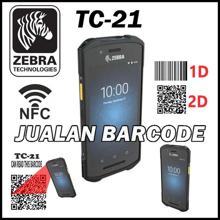 Jual 2D TC21 PDT ZEBRA SCANNER BARCODE TC-21 - NFC - MIFARE BARCODE ...