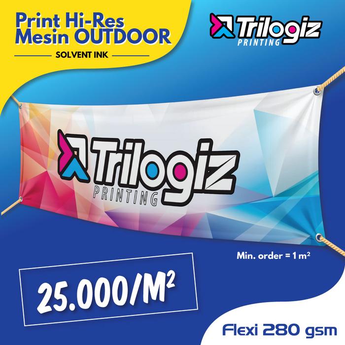 Jual Cetak Print Spanduk Banner Flexi 280 gsm Outdoor Hi-Res - Kota ...