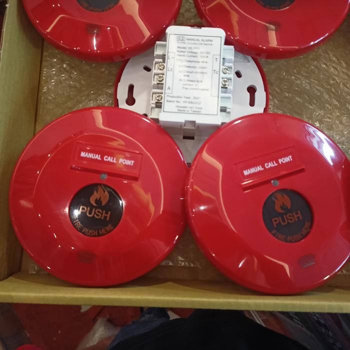 Jual HOOSEKI PUSH BUTTON/MANUAL CALL POINT KOMPLIT DENGAN BASE NYA HS ...