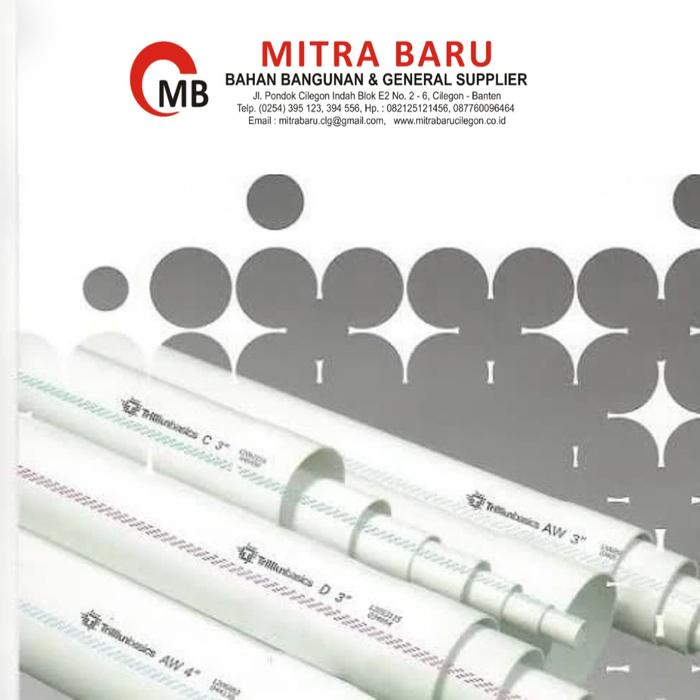 Jual PIPA TRILIUN BASIC ( 4M ) AW VARIAN UKURAN 1" - 2" - 3" - 4" - 5" - 3/4"- 5/8" - 3 INCH ...