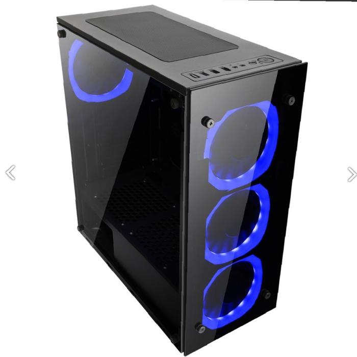Jual CASING INFINITY VESTA WITH 4 FAN LED BLUE ATX GAMING CASE ...