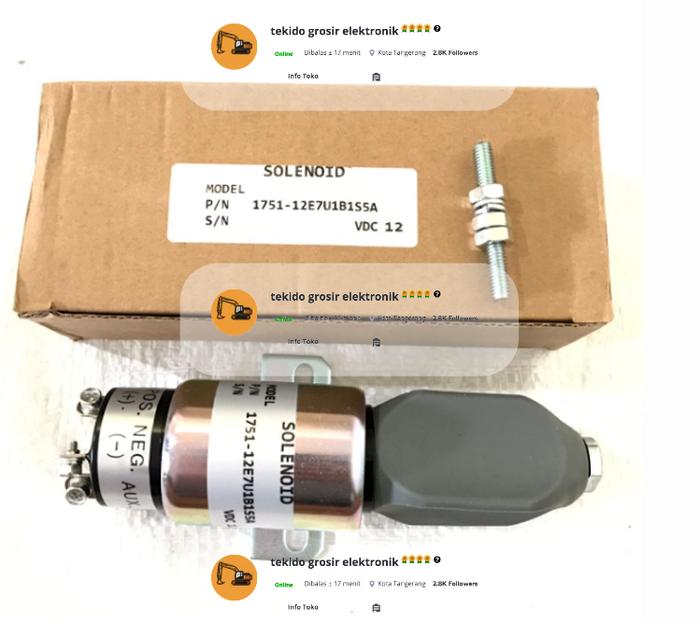 Jual Selenoid engine stop 12volt solenoid engine 12volt - Kota Tangerang - tekido grosir ...