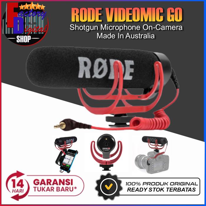 Jual Rode Videomic GO On-Camera Shotgun Microphone Video MIC GO ...