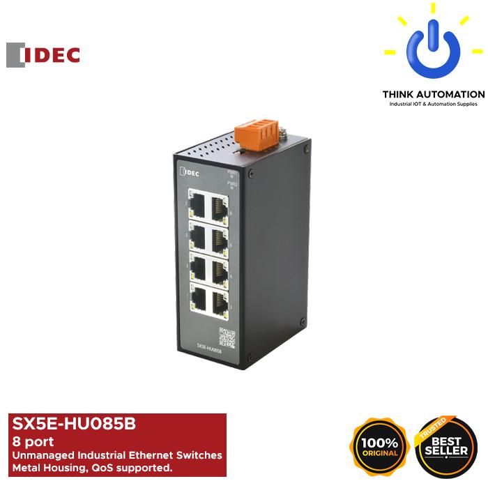 Jual IDEC Unmanaged Industrial Ethernet Hub Switch 8 Port SX5E-HU085B ...