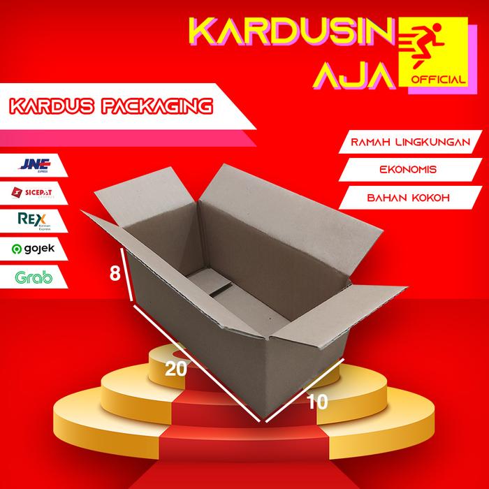 Jual 20X10X8 CM KARDUS BOX PACKAGING PACKING KARTON DUS KOTAK SHEET ...