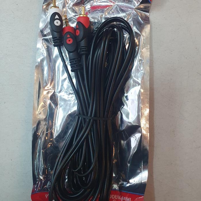 Jual Kabel audio 2-1, jack 3.5mm ke rca 2 audio, 5m premium - Jakarta ...