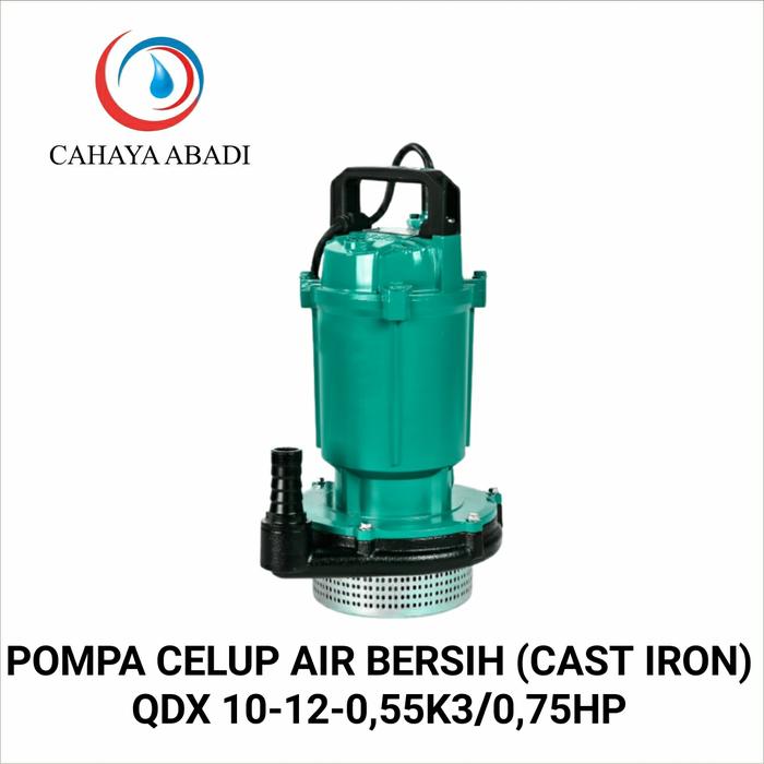 Jual POMPA AIR CELUP / KOLAM - SHIMGE - QDX 10-12-0.55-K3/0,75HP - Kab. Bandung - CAHAYA ABADI ...