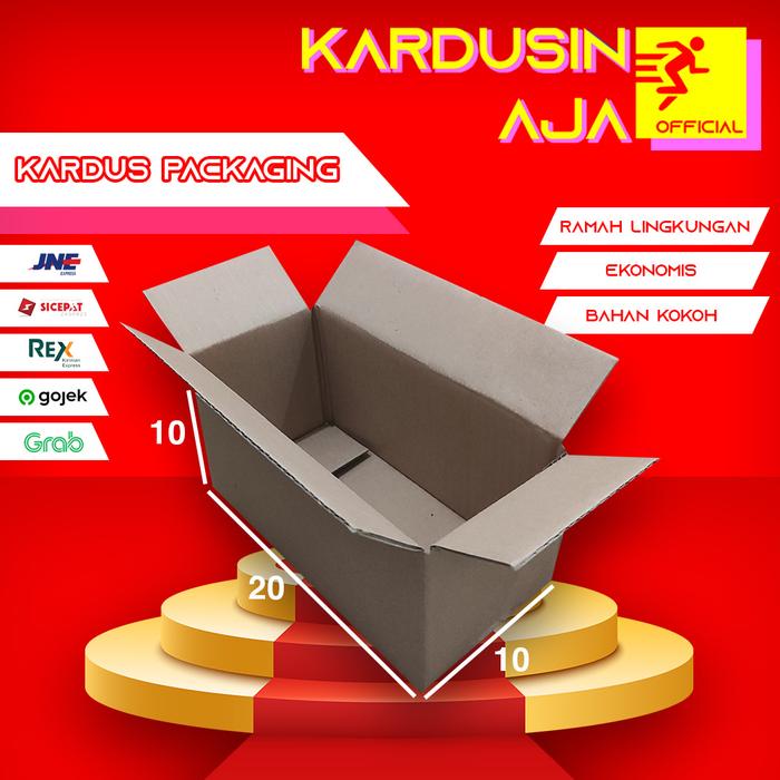 Jual 20X10X10 CM KARDUS BOX PACKAGING PACKING KARTON DUS KOTAK SHEET ...