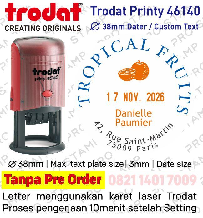 Jual Stempel Otomatis Trodat 46140 Dater / Custom Design - Karet Laser - Kab. Bekasi - PRO STAMP ...