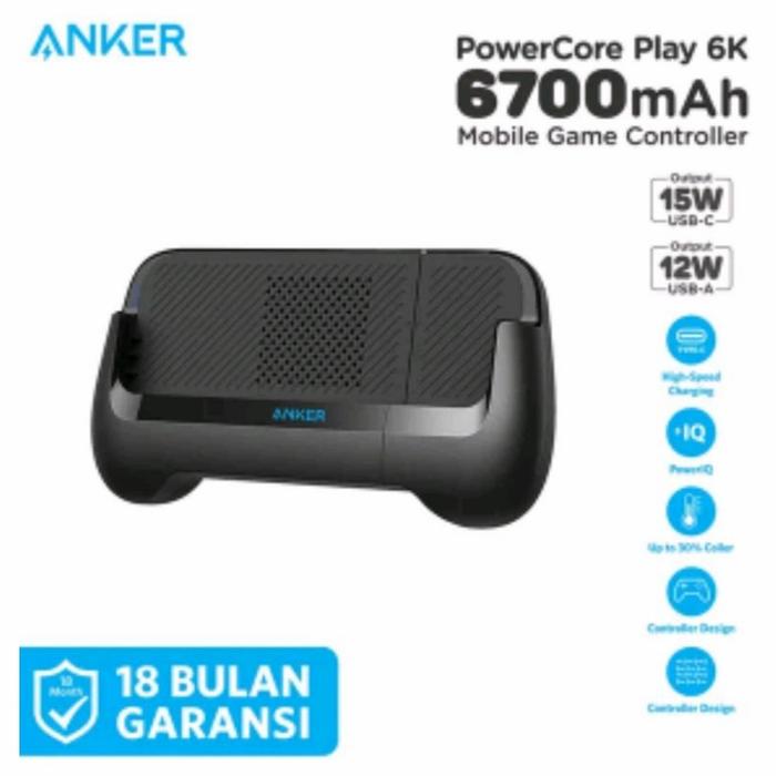 Anker PowerCore Mobile Game Controller with 6700mAh Power Bank - A1254