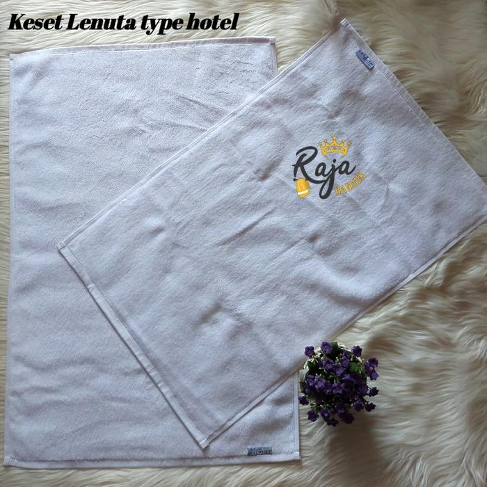 Jual bath mat 50x75 putih gramasi 1000gr/m² merk LENUTA KUALITAS HOTEL ...