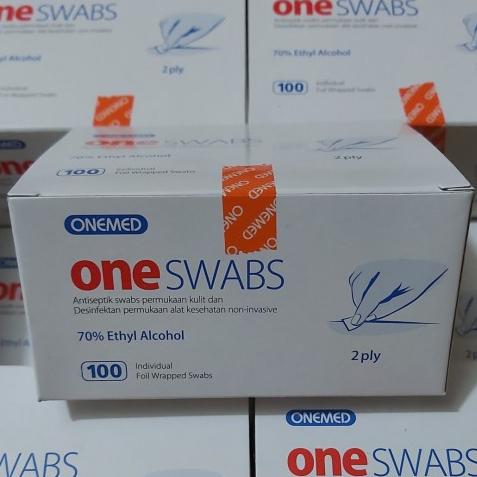Jual OneSwabs OneMed. Kapas Alkohol Swabs One Med. Tissue Alcohol Swab ...