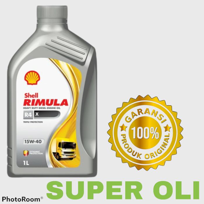 Jual Shell Rimula R4X 15W-40 Minyak Diesel Mineral 1L Oli Mesin ...