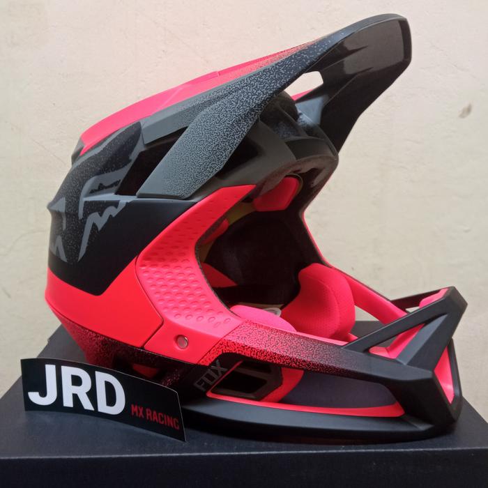Jual HELM SEPEDA FOX PROFRAME MIPS RED SILVR HELM MTB DOWNHILL FOX ...