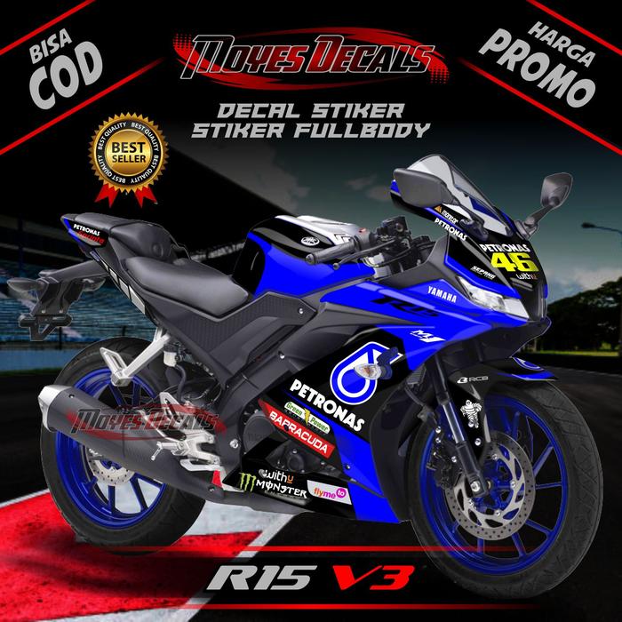 Promo Sticker decal r15 v3 full body motor yamaha r15 v3 petronas ...