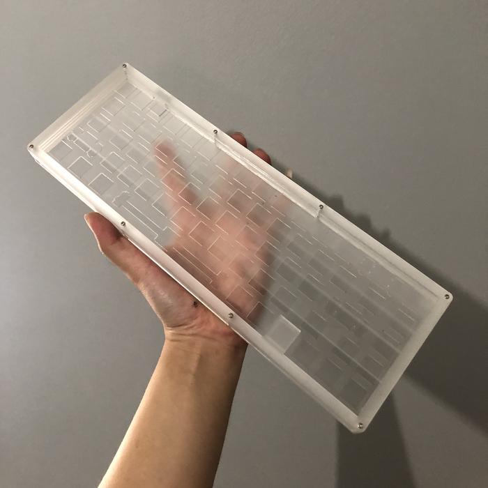 Jual Custom Case Akrilik Keyboard Mechanical Rexus Daiva D68 - Clear ...