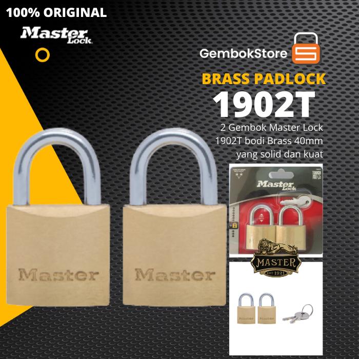 Jual Gembok Master Lock 1902T (40mm) Brass Body (masterlock) - Jakarta ...