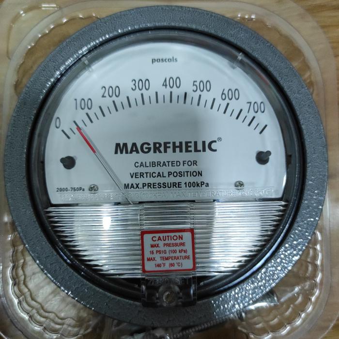 Jual Dwyer Magnehelic 0 To 750 pa Micro Differential Pressure Gage TE2000 - Magne 0-750 pa ...