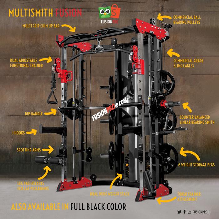 Jual Alat Olahraga Home Gym Smith Machine Benchpress Multi Adjustable ...