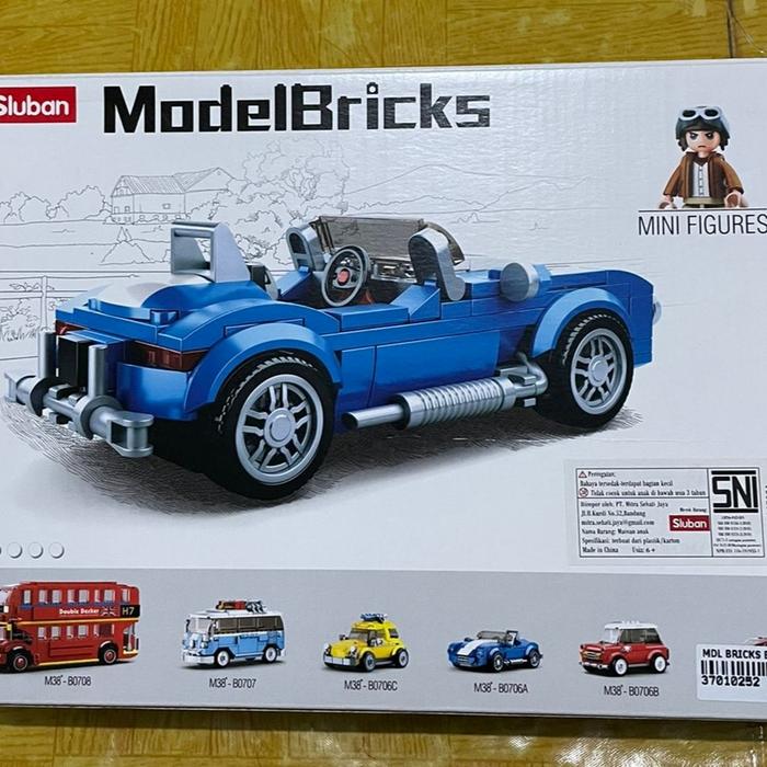 Jual Sluban Bricks Mobil Shelby Cobra GT40 / Model Bricks Vintage Car ...