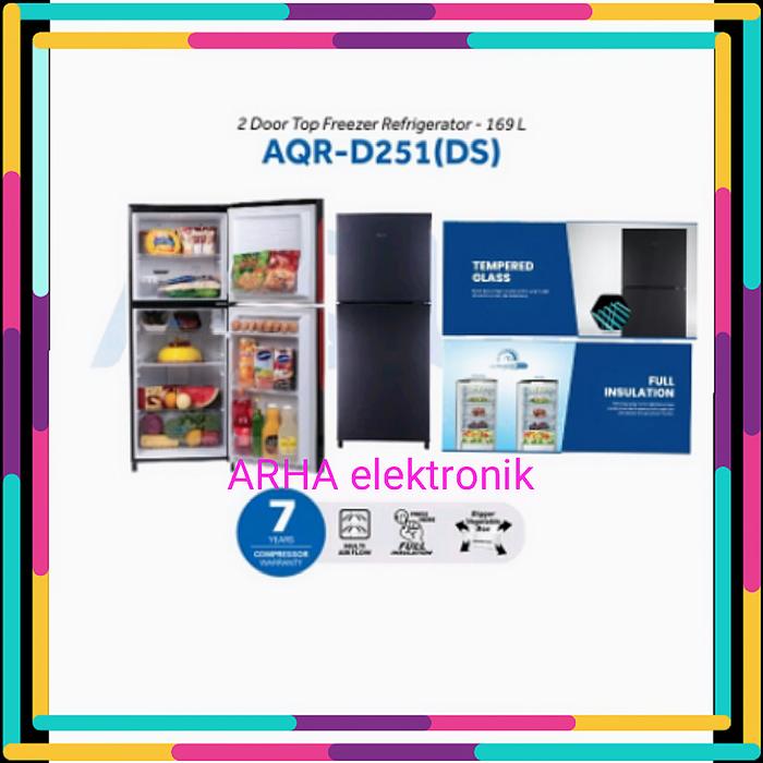 Jual KULKAS AQUA JAPAN 2 PINTU TANPA BUNGA ES AQR-251DS GARANSI RESMI ...