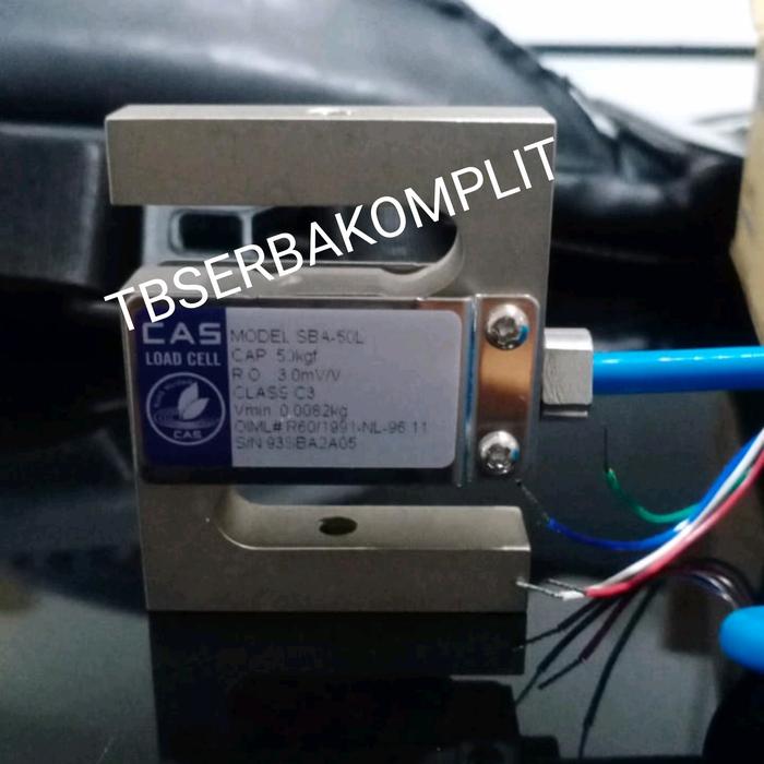 Jual CAS SBA-50L Load Cell 50kgf 50 kgf Sensor Beban Loadcell 3.0mV/V ...