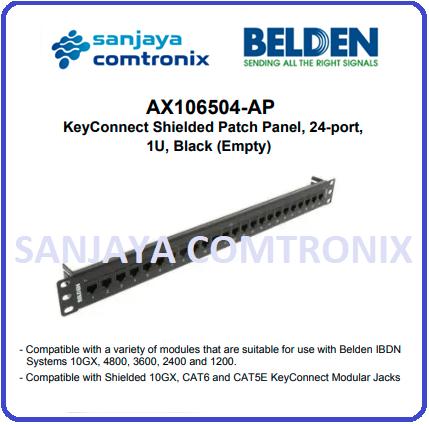 Jual Belden AX106504AP Blank Patch Panel 24 port Cat-5e / Cat-6 AX106504-AP - PatchPanel Only ...