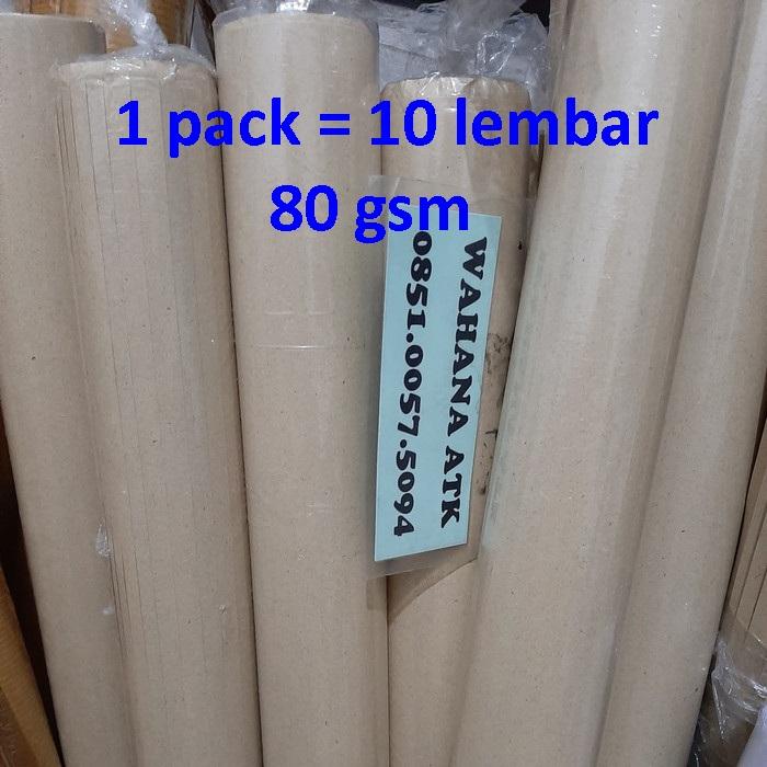 Jual Kertas coklat / kertas packing / kertas samson - 10 lembar - Kota ...