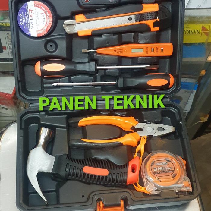 Jual TOOLSET TOOLKIT TOOLBOX ALAT KUNCI PERKAKAS OBENG TANG TOOL SET ...