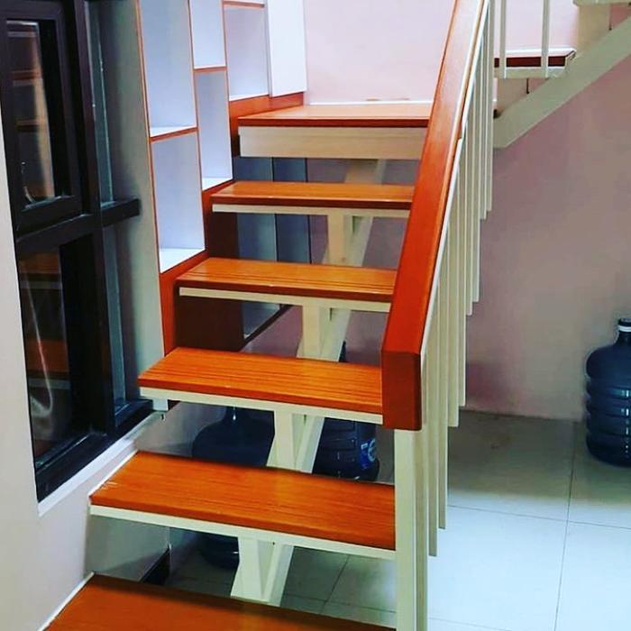 Jual tangga rebah besi model tangga besi kayu harga tangga besi ...