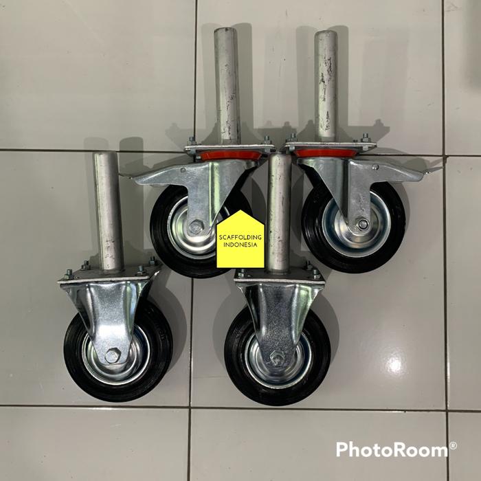 Jual Roda Scaffolding / Steger per set (2 Hidup, 2 Mati) - Jakarta ...