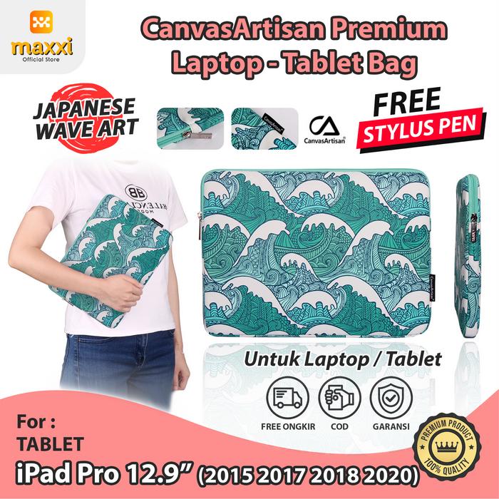 Jual Japanese Tablet Bag Motif Art Jepang Tas Kerja Sekolah iPad Pro 12 ...