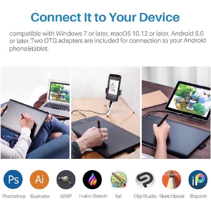 Jual Large Digital Painting Tablet Board Stylus Pen for PC Laptop ...