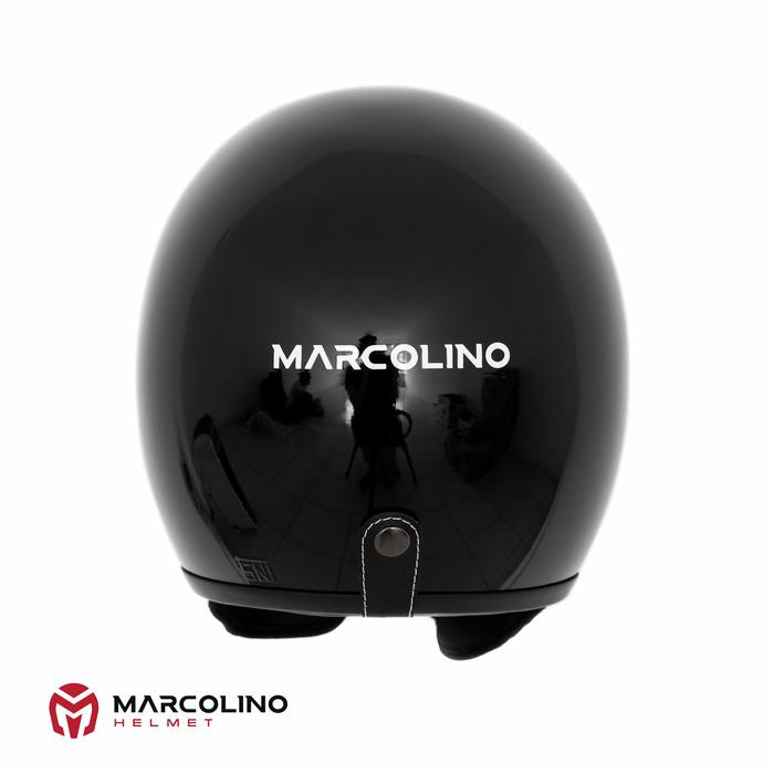 Jual Helm Bogo Retro Marcolino Bubble Chrome Visor Premium SNI - Hitam ...