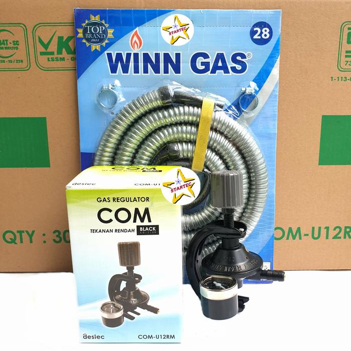 Jual Regulator Gas Destec COM-201M dan Selang Flexible Winn Gas Premium ...