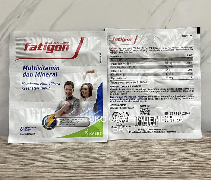 Jual FATIGON 6KAPLET LELAH NYERI OTOT ANEMIA NYERI KAKI SINTESIS SEL ...