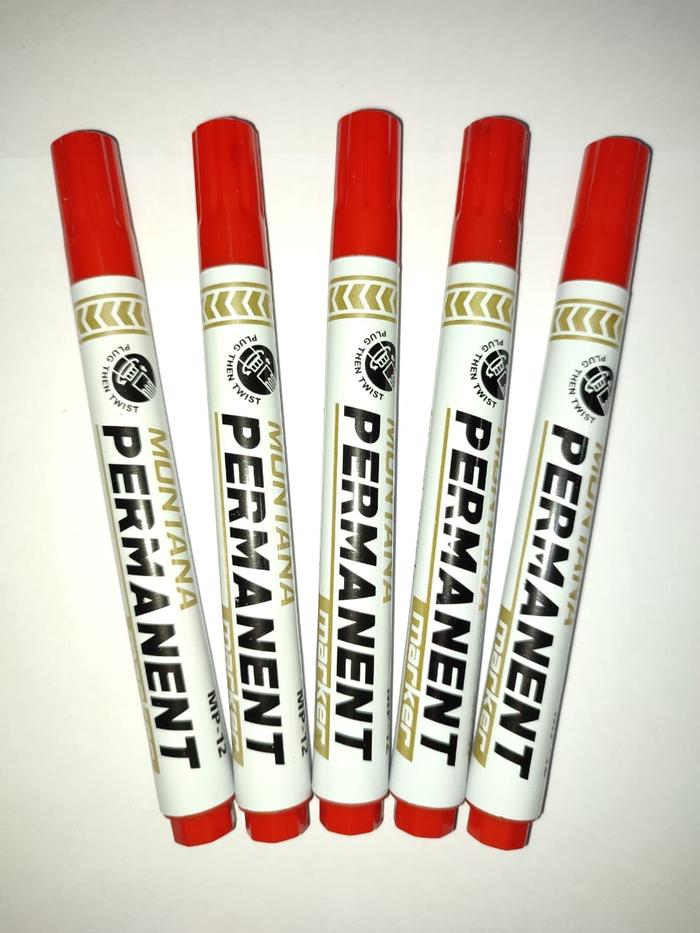 Jual SPIDOL PERMANEN Harga satuan Montana MP12 MURAH EKONOMIS - Merah ...