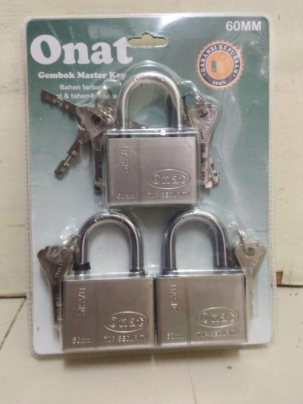 Jual Gembok Master Key 60mm/Gembok Pagar Ruko Warung Pagar Rumah Gudang ...