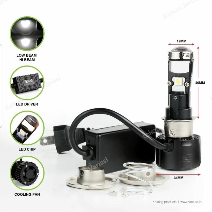 Jual Lampu Led RTD M8 H6 Projector Mini h4 hs1 h6 Projie projie cut off ...