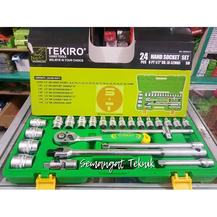Jual KUNCI MATA SOK SOCK SOCKET SET 1/2" 8 - 32 mm 24pcs 6 segi TEKIRO - Kota Medan - Semangat ...