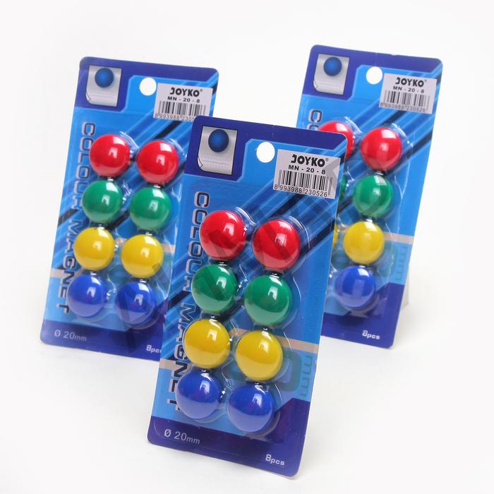 Jual Magnet Papan Tulis Whiteboard Kulkas Joyko MN-20-8 Bulat 2 cm ...