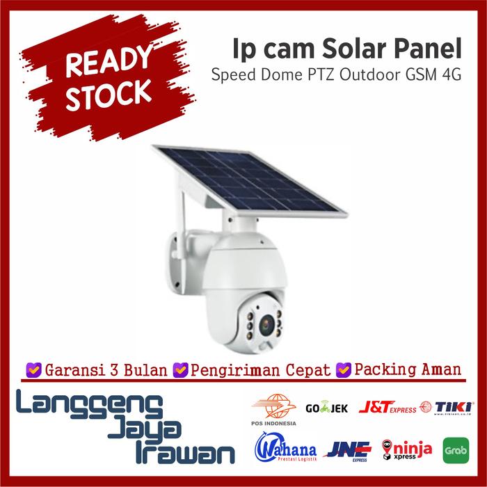 Jual Ip cam Solar Panel 4G GSM SIM card cctv 1080p speed dome PTZ ...