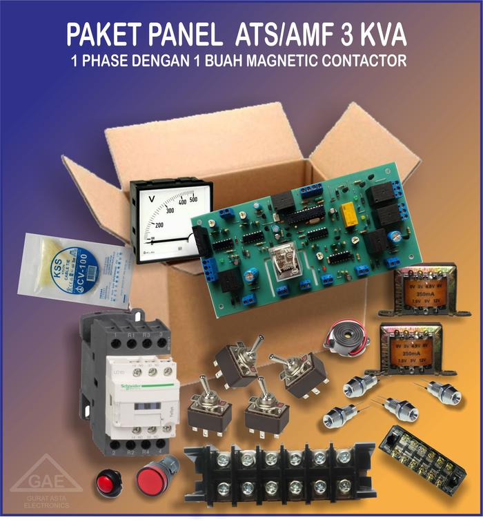 Jual PAKET PANEL ATS / AMF 3KVA /1 PHASE - Kota Yogyakarta - Gurat Asta ...