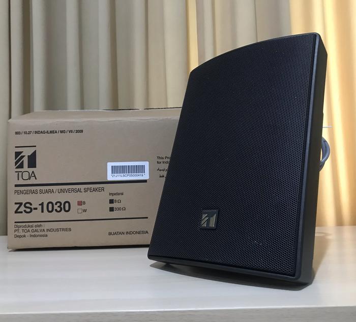 Jual SPEAKER UNIVERSAL WALL INDOOR OUTDOOR 30 WATT TOA ZS-1030B - Kota ...